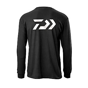 Daiwa D-VEC Black Print Long Sleeve T-Shirt White L