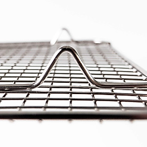 Tribal Cooking Cooling Rack - 8.5" x 12" - Cooling and Baking Rack - Oven Safe Wire Rack for Cookie Cooling, Baking with Sheet Pan - Large, Nonstick, and Stainless Steel