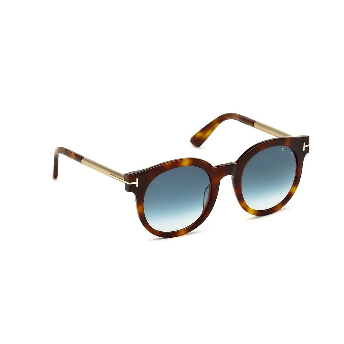 Tom Ford Sunglasses - FT0435 Janina 52P - Havana/Gradient Blue (51/22/140)