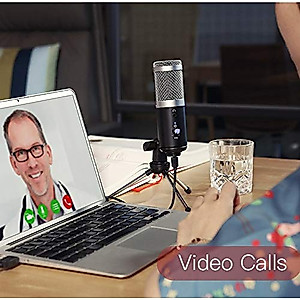 n/a Microphone USB Condenser Microphones for Laptop Computer Recording Studio Streaming Gaming Videos