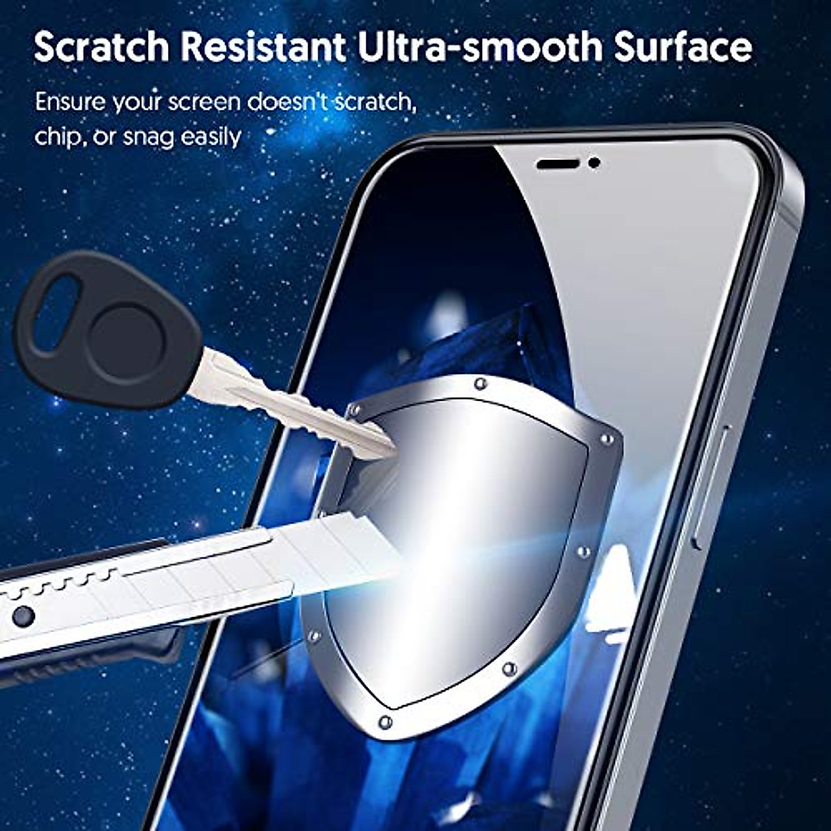 [2+2 Pack] Fotbor for iPhone 12 Pro Max Privacy Screen Protector [2 Pack] and Camera Lens Protector [2 Pack], [2X Anti-Spy] Easy Installation Shatterproof 9H Tempered Glass Film for Apple iPhone 12 Pro Max 6.7" 5G (Privacy)