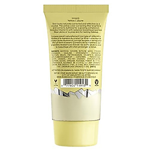 wet n wild Prime Focus Glass Skin Correct Primer, Bright Crystal Finish, Yellow