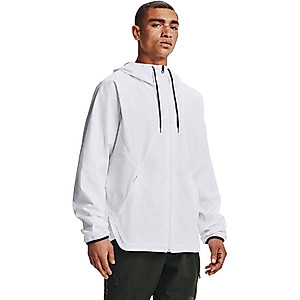 Under Armour Woven Windbreaker T-shirt, White (100)/White, XX-Large