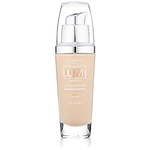 L'Oreal Paris True Match Lumi Healthy Luminous Makeup, N1-2 Soft Ivory Classic Ivory , 1 fl; oz.