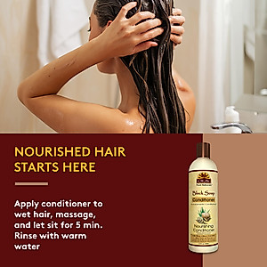 OKAY | African Black Soap Conditioner | For All Hair Types & Textures | Hydrate & Moisturize | With Shea, Olive, Coconut, Aloe Vera and Cocoa | Free of Parabens, Silicones, Sulfates | 12 oz