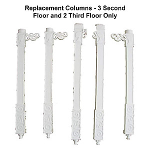 Replacement Parts for Barbie Dreamhouse - Barbie Doll Dream House Dollhouse X7949 ~ Column Bag B ~ Includes 5 Columns, 3 Second Floor and 2 Third Floor