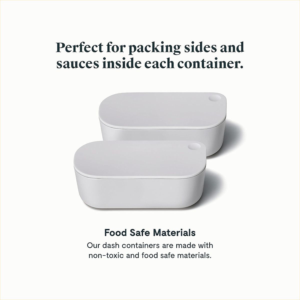 Caraway 2pc Dash Inserts - Dash Ramekins w/Lid - Easy to Store, Non Toxic - Perfect for Sauces, Garnish, & Small Snack or Sides