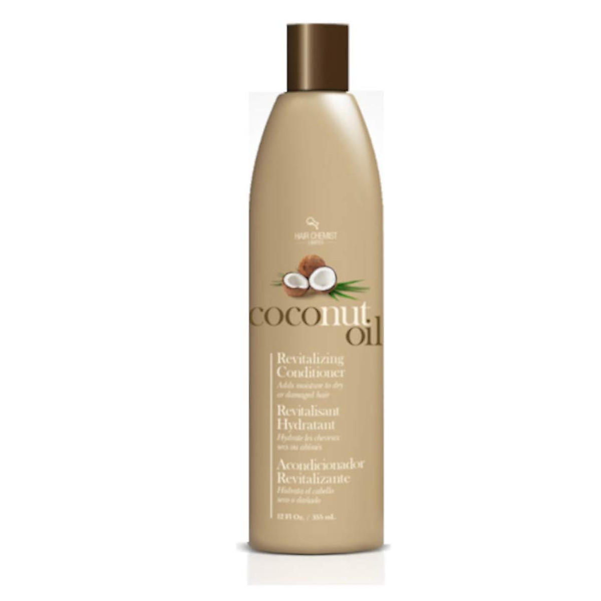 Coconut Oil Hair Care 4 Piece Set - Revitalize and Nourish Dry or Damaged Hair