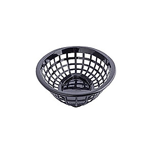 Tablecraft Black Polyethylene 7-3/4" Oval Side Order Basket