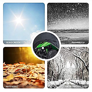 Indeed BUY ATV Cover Waterproof, 420D Heavy Duty Ripstop Material Black Protects 4 Wheeler From Snow Rain or Sun,102'' x44'' x 48''
