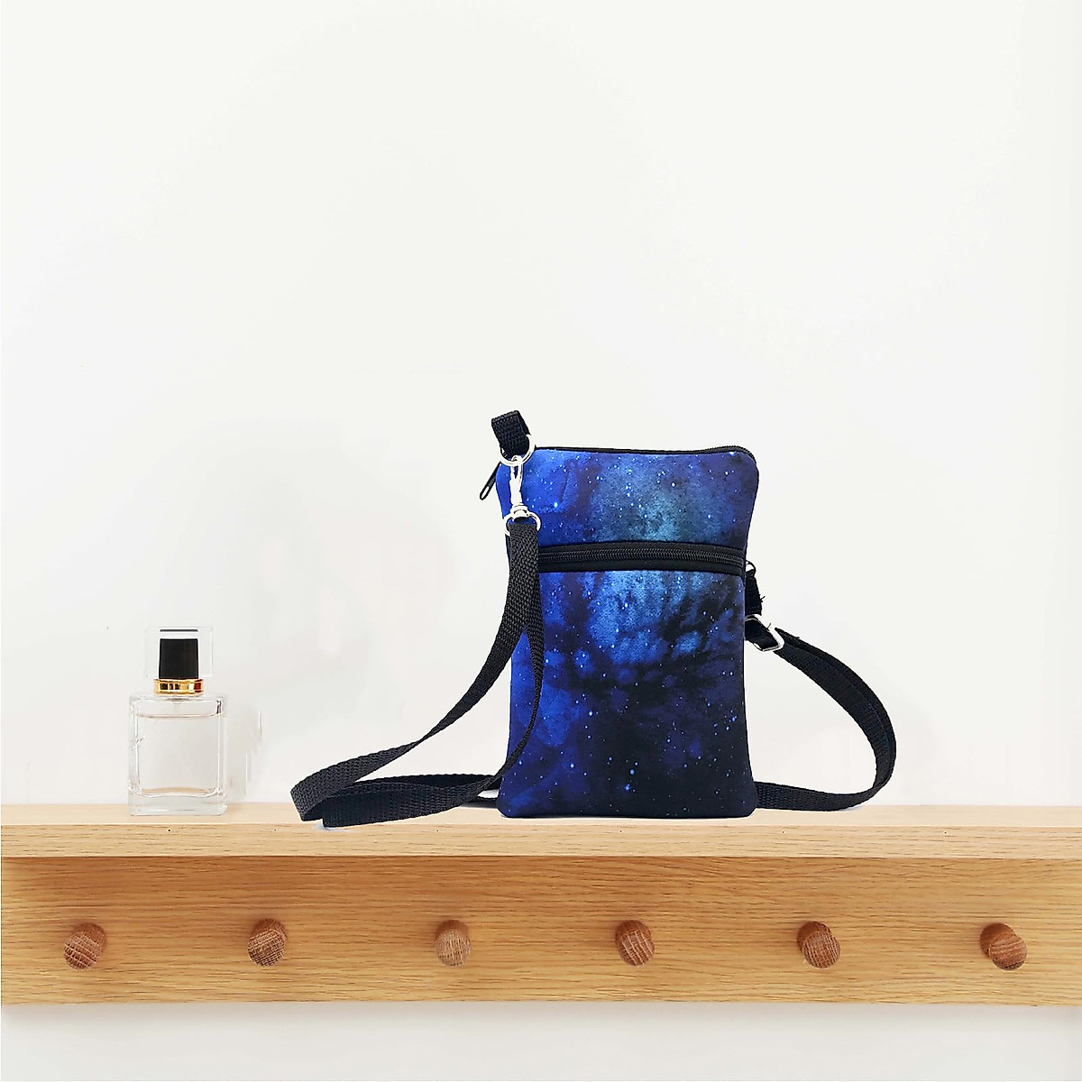 Auony Buffalo Plaid Crossbody Bag,Zipper Shoulder Purse Wristlet Phone Purse Bag