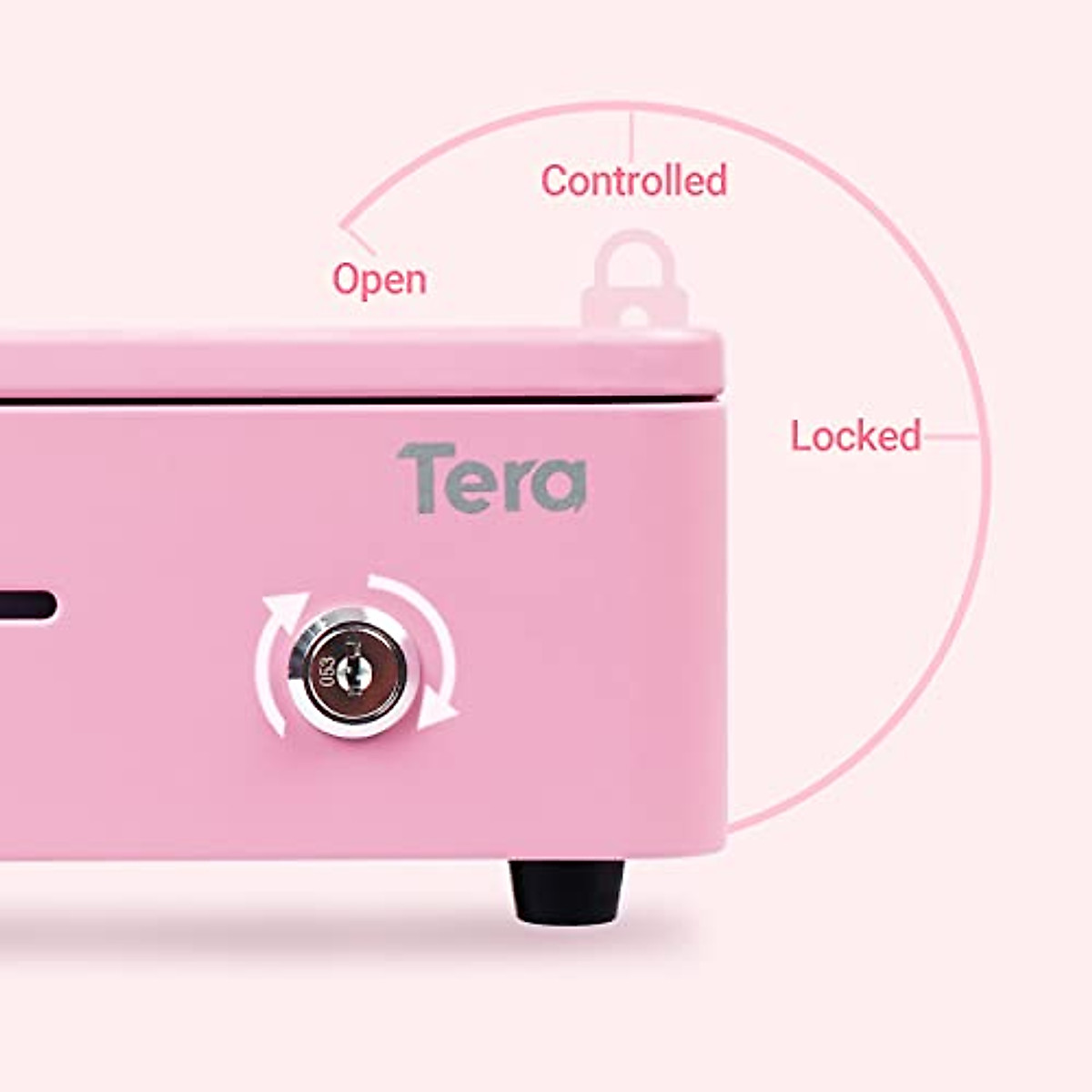 Tera 13" Auto Open Cash Register Drawer Heavy Duty with Micro Switch Fully Removable Insert Tray 5 Keys 4 Bill 6 Coin Media Slot 12V RJ12 Key-Lock (Round Corner) for POS System Small Business 330R
