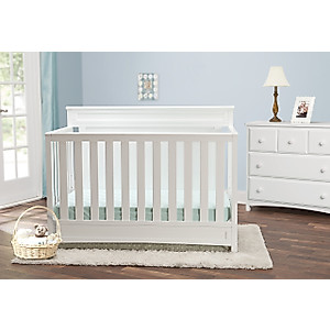 Delta Children Princeton 4-in-1 Convertible Baby Crib, White