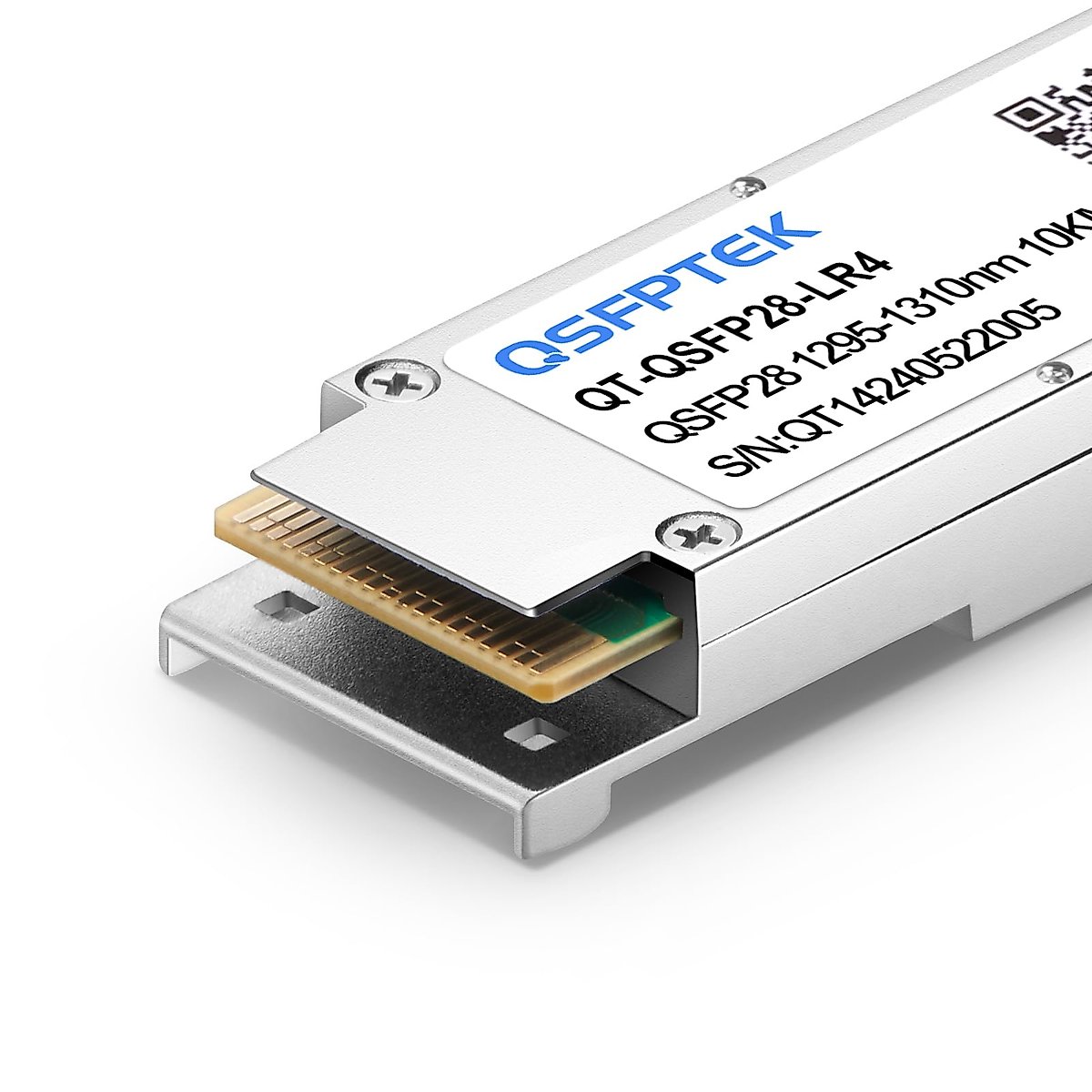 QSFPTEK 100G QSFP28 Transceiver, 100gb Ethernet LC Single-Mode 100GBASE-LR4 Mini gbic Module for Cisco QSFP-100G-LR4-S (LWDM, 10km, with DDM)