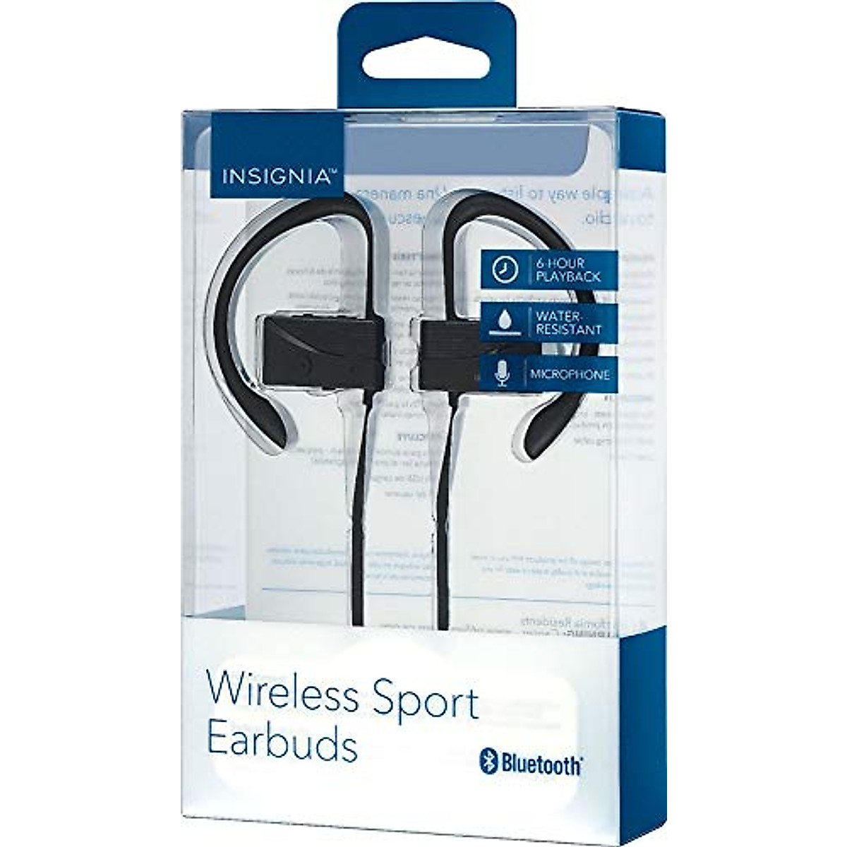 Insignia - NS-AHBTSPORT2 Wireless in-Ear Headphones - Black