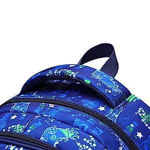 MYGOO Kids Backpack for Boys | Primary School Backpack for Teen | Doubleday Collection | 17" tall | Gamer Blue