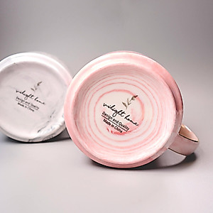 VILIGHT Gifts for New Mom and Dad 2021 - Mommy and Daddy est 2021 - First Time Parents Mugs - Marble Ceramic Cup 11.5 Oz