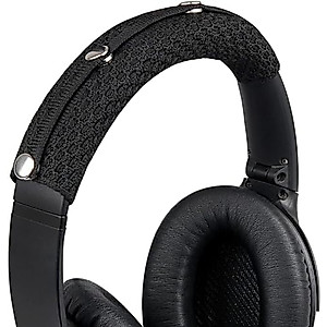 GVOEARS Replacement Headband Cover for Bose QC35, QC25, JBL, Anker Soundcore, Sony, Hyperx, Sennheiser, ATH, Plantronics Headsets, Headband Cushion Easy Installation No Tool Needed Black