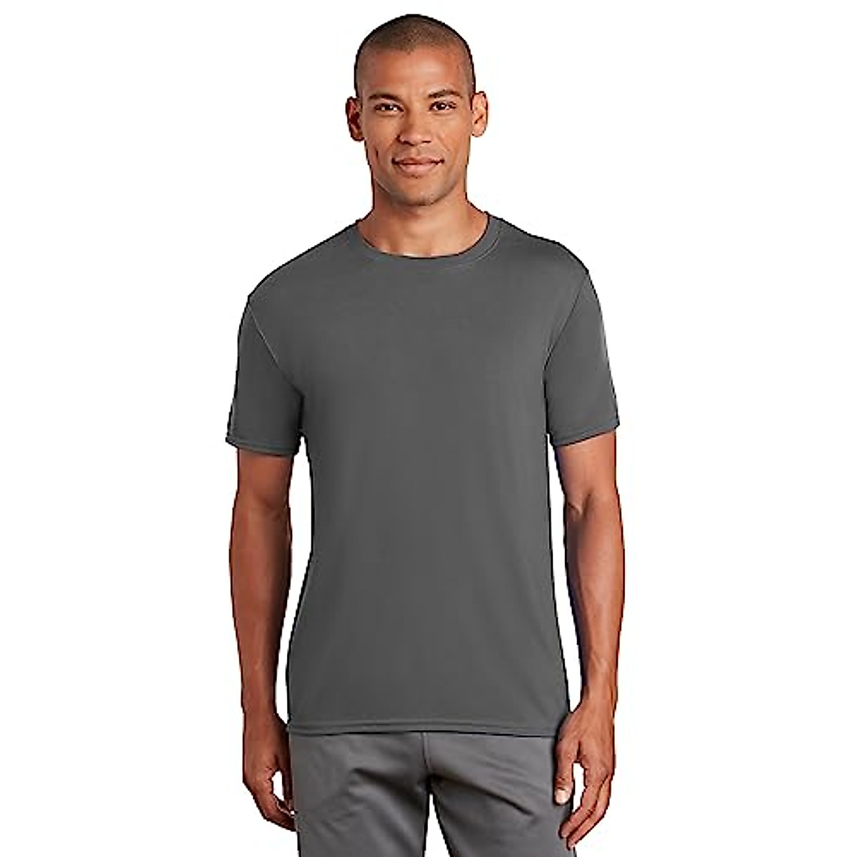 Gildan Men's Moisture Wicking Polyester Performance T-Shirt, 2-Pack, Charcoal, Medium
