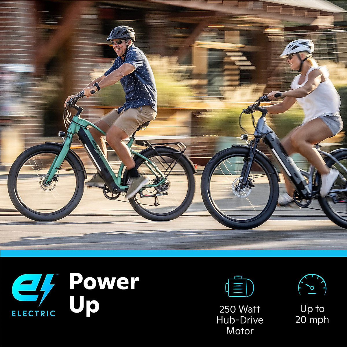 Schwinn Coston DX Hybrid Electric Bike for Adults, 20MPH eBike, Up to 45 miles on a Single Charge, 27.5-Inch Wheels, 7-Speed, Large/X-Large Step-Over Frame, Matte Green