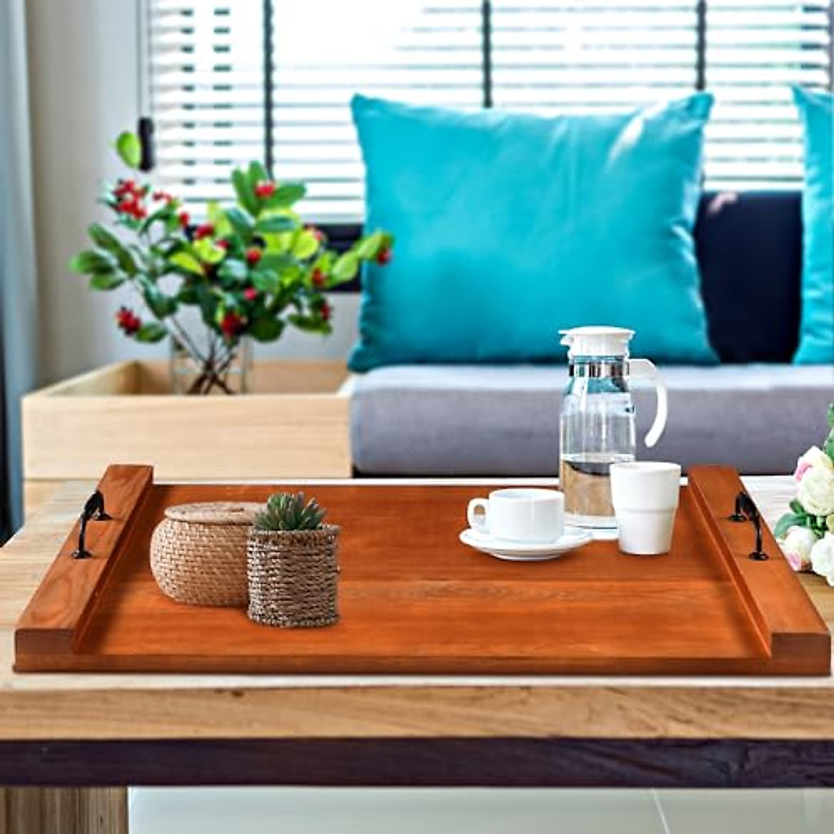 Calmbee Noodle Board Stove Cover, Premium Pine Wood Stove Top Covers for Electric Stove, 30" x 22" Wooden Gas Stove Cover Stovetop Cover - Used as Serving Tray or Sink Cover for More Usable Space