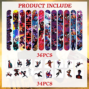 delaimastor 70 PCS Party Favors, Slap Bracelet and Stickers for Kids Themed Birthday Party Baby Shower Decorations