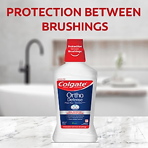 Colgate Ortho Defense Phos Flur Anti Cavity Fluoride Rinse, Mint, 16.9 Ounce