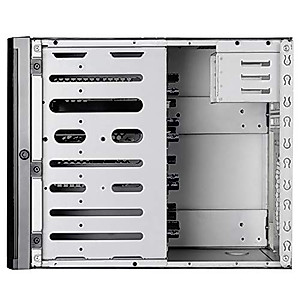 SilverStone Technology Premium Mini-ITX/DTX Small Form Factor NAS Computer Case, Black (DS380B)