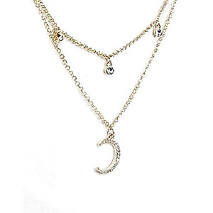 Ariana Grande Moon and Star Layer Necklace