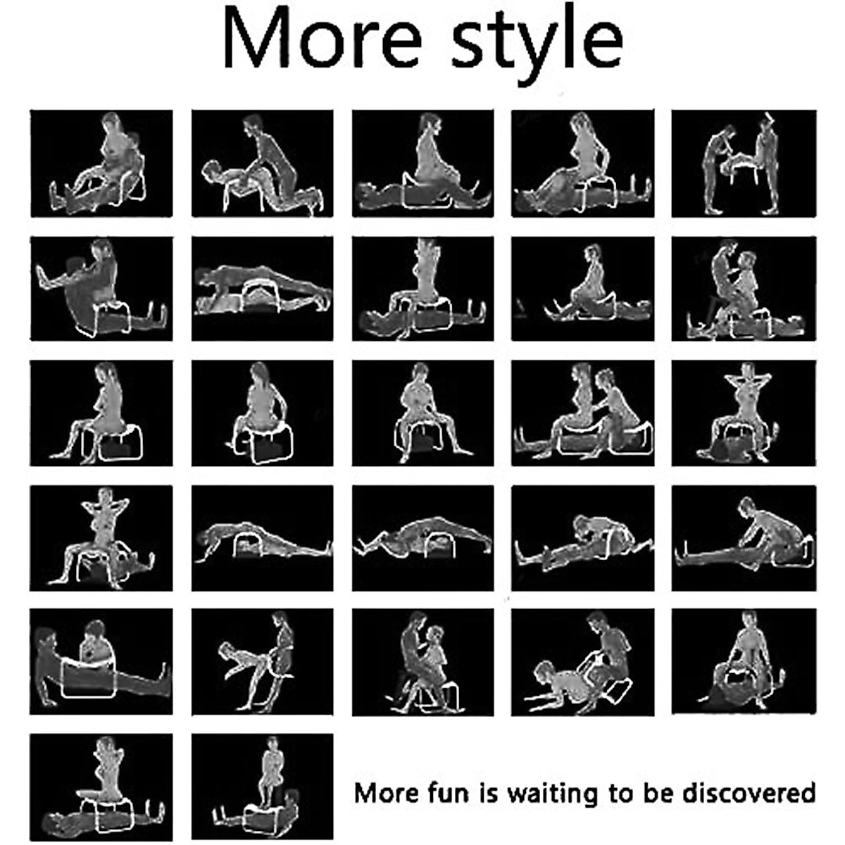 Multifunction Computer Chair Weightless Detachable Elastic Adult Toys & Computer Stand for Couple Position 208749