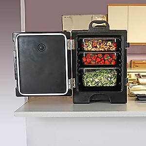 Pearington 81 Quart End-Loading Insulated Food Pan Carrier for 5 Full-Size Pans