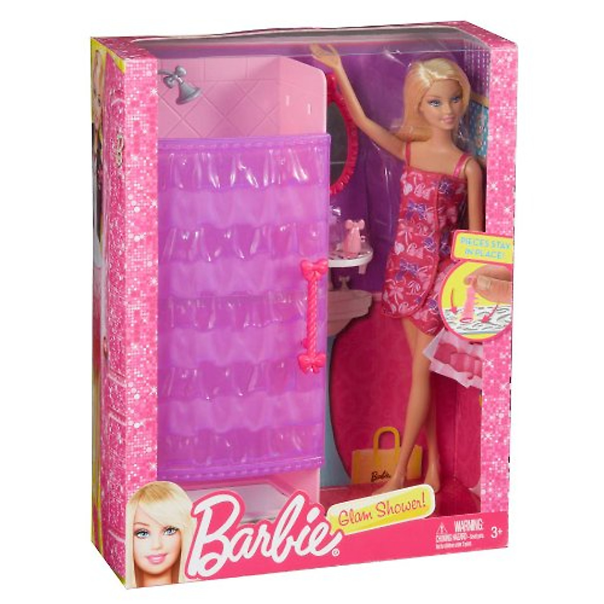 Barbie Glam Shower Playset