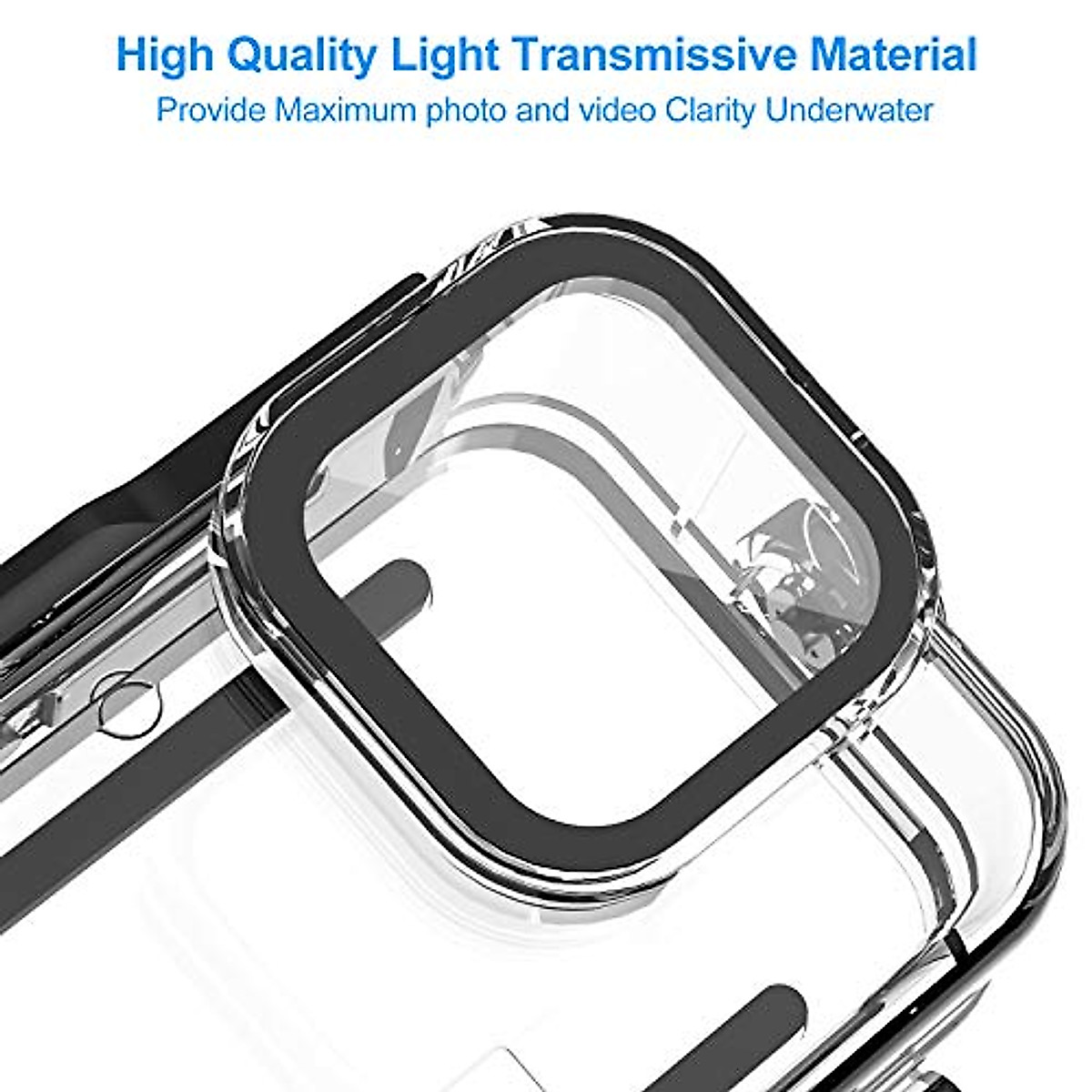 Kuptone Waterproof Case 60M/196FT Underwater Protective Dive Housing Shell with Bracket Mount Accessories for Go Pro 11/10/9 Action Camera