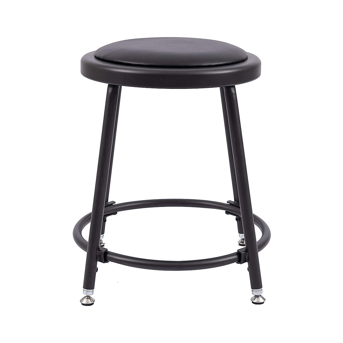 Stand Up Desk Store Stackable Adjustable-Height Classroom Office Workstation Stool (Black)