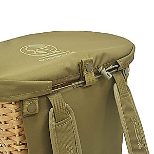 Mushroom Foraging Bag - Backpack with Straps for Forager - Haversack Bushcraft Bags -Belt Forage Pouch for Hiking, Morel Mushrooms, Camping, Hunting, Beach-Combing