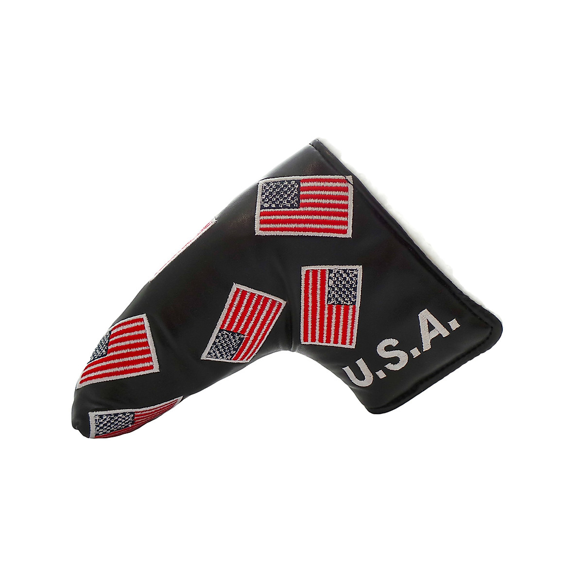 USA Patriotic Golf Putter Cover Head Covers Black Red White Blue blade Style Classic Traditional Headcover Putters Limited Edition