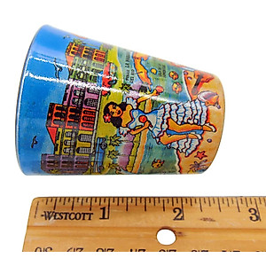 Westmon Works Cuba Souvenir Shot Glass Set Cuban Glasses Featuring Havana at Sunset, Pack of 2