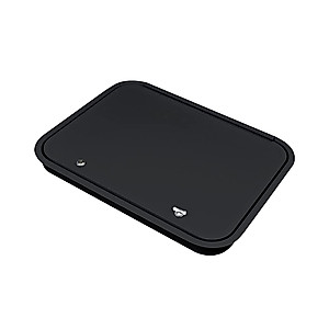 Leisure Coachworks RV Baggage Door 24" Wide X 18" High with Rounded Corners and Thumblocks for RV's- Compartment Access Storage Doors with Top Hinge- Camper Trailer Motor Home- Black
