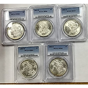 1885 O Morgan Silver Dollar $1 PCGS MS64