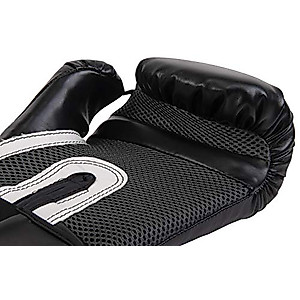 Pro Style Boxing Gloves-Black 16oz (PR)