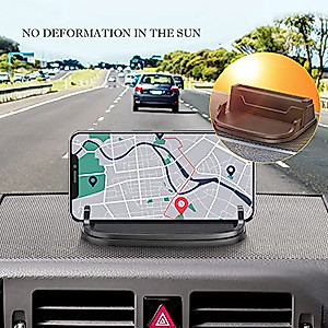 Nicyop Car Phone Holder,Dashboard Mat Rubber Anti-Slip Pad,Dashboard Phone Holder,for Various Dashboards,Car Accessories Compatible with Most Smartphones、GPS Devices and More