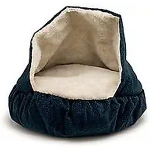 Petmate 25-Inch Burrow Bed, Navy Blue