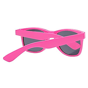 OWL Unisex Retro Style Classic Vintage Sunglasses with Smoke Lens Pink Frame