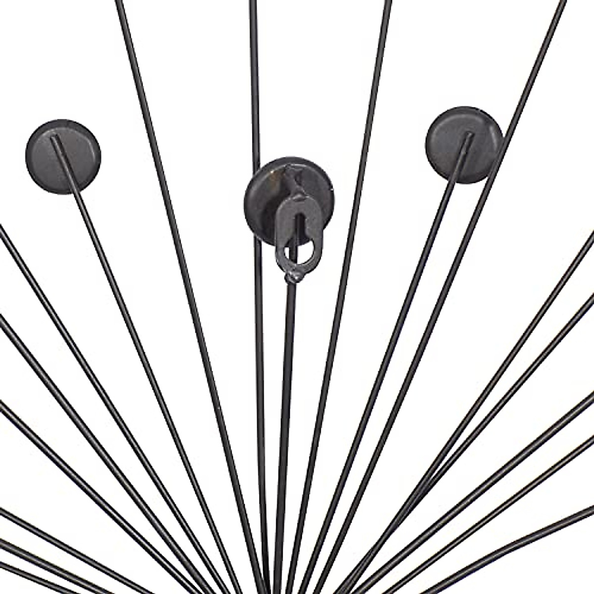 Deco 79 Metal Starburst Wall Decor with Crystal Embellishments, 30" x 3" x 30", Silver