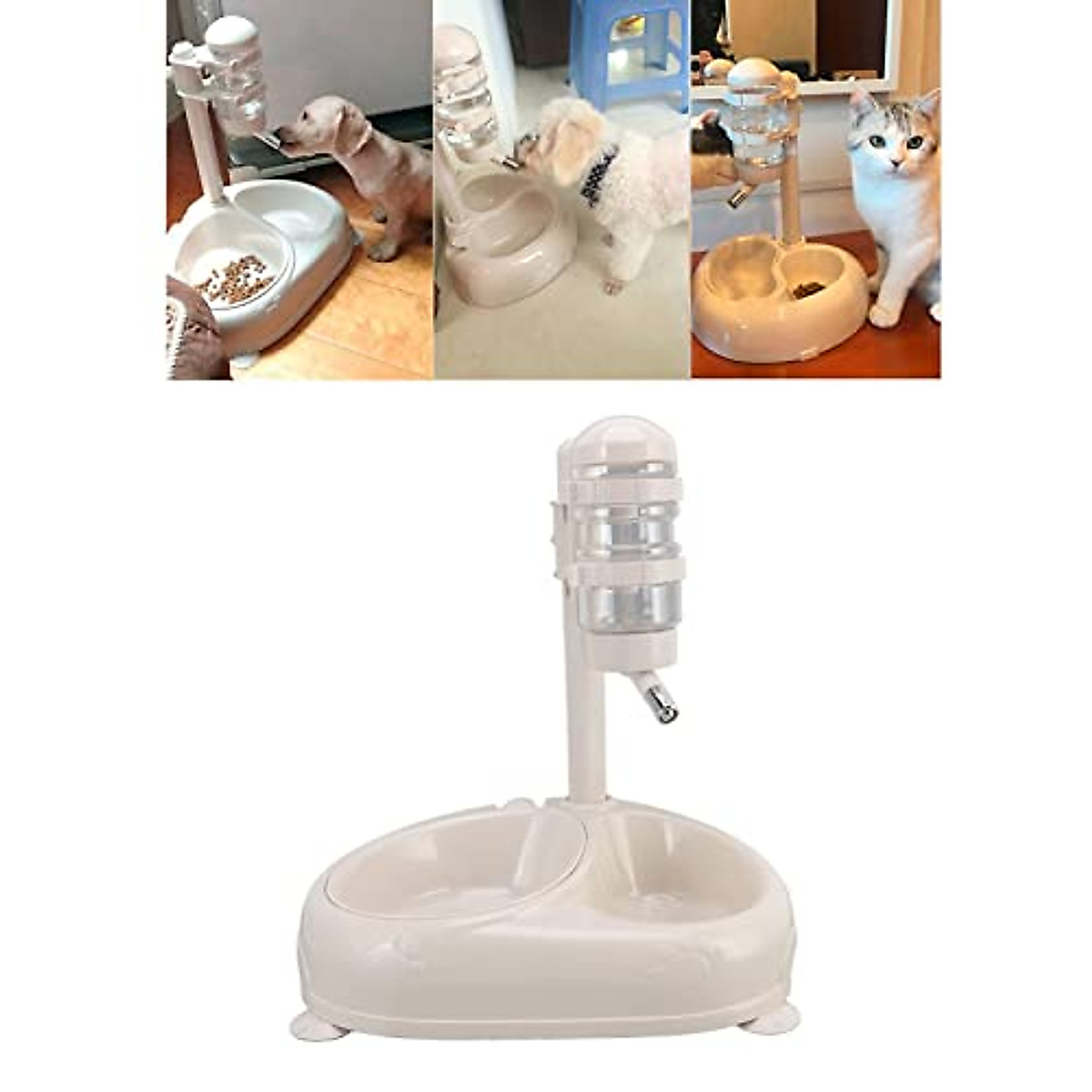 Pssopp Pet Standing Water Dispenser Pet Water Dispenser Holder Cat Dog Standing Bowl Pet Multifunctional Automatic Feeders Dispenser