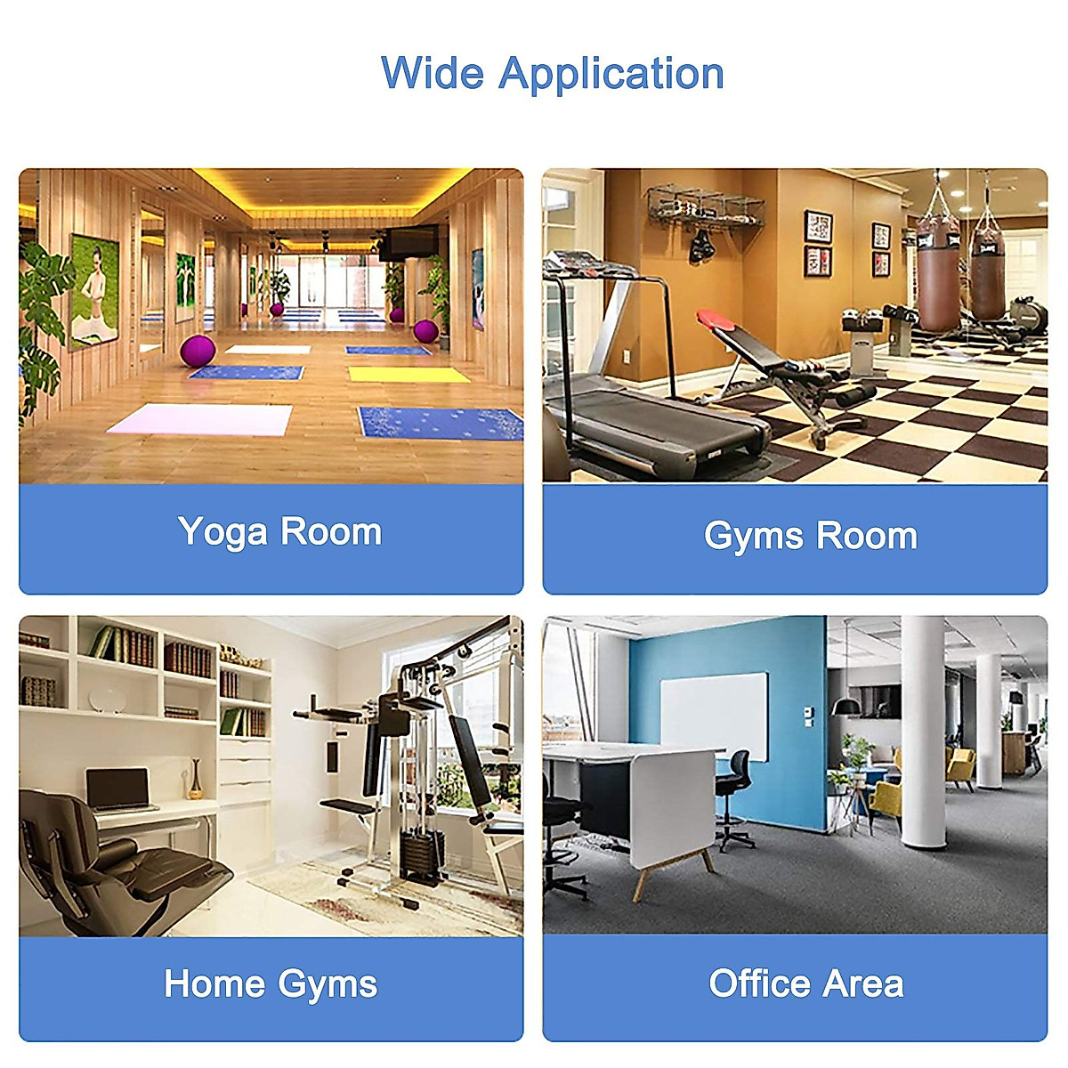 DACUN Safety Certification Yoga Mat Wall Rack and Foam Roller Storage, 6-Tiers Wrought Iron Exercise Mats for Home Gyms & Studio, Up to 6 Inch Diameter (Color : White) (Color : Black)