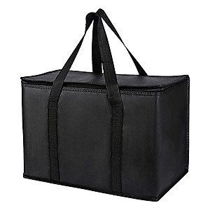 Insulated Grocery Shopping Bags, 65-70 L Capacity Insulated Food Delivery Bag, Large Thermal Insulation Bags, Collapsible Cooler Bag for Groceries, Thermal Bags for Food Delivery, Cooler Shopping