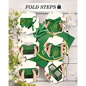 EQOREIIN 30 Pack Small Thank You Gift Bags with Handles 5.5 x 2.4 x 4.7 Inches Gift Bags with Bow Ribbon Party Favor Bags Paper Gift Bags Bulk for Baby Shower, Wedding, Party Favor, Birthday,