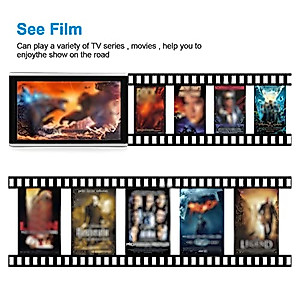 Demeras Headrest Video Players, Easy Installation Sensitive Car Headrest Monitors for  9.0