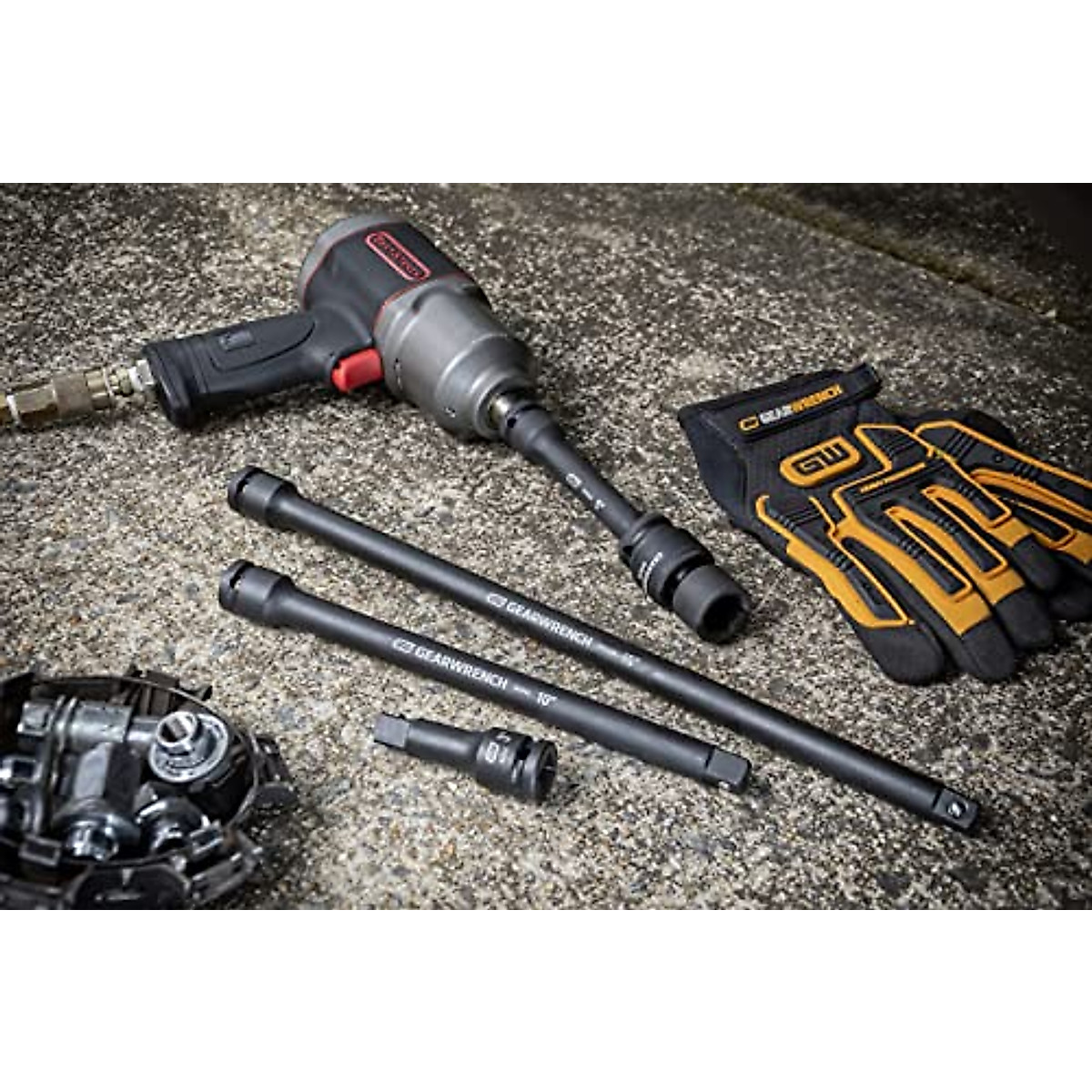 GEARWRENCH 4 Pc. 1/2" Drive Impact Extension Set 3", 5", 10" & 15" - 84950N